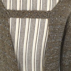 Love By Design | Sweaters | Sexy Open Back Brown And Gray Sweater ...